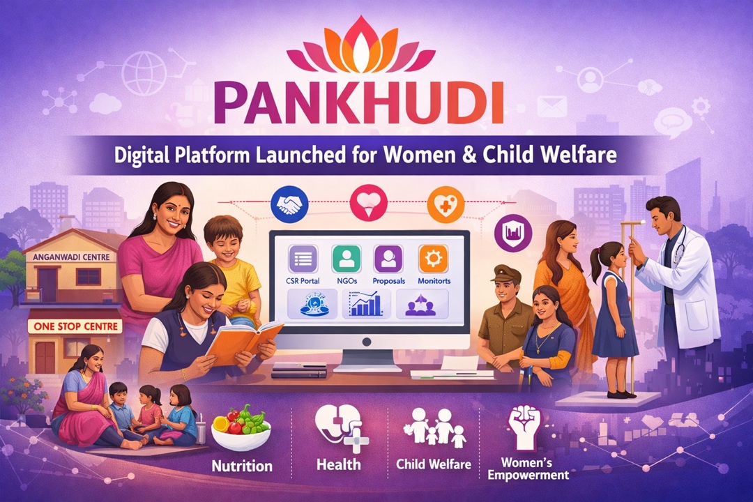 PANKHUDI Digital Platform Launched for Women & Child Welfare | Akka IAS